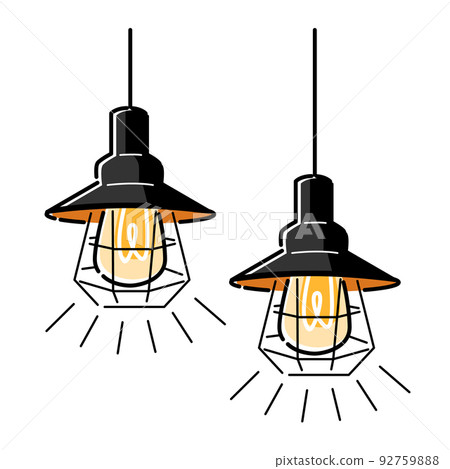 Illustration of pendant light - Stock Illustration [92759888] - PIXTA