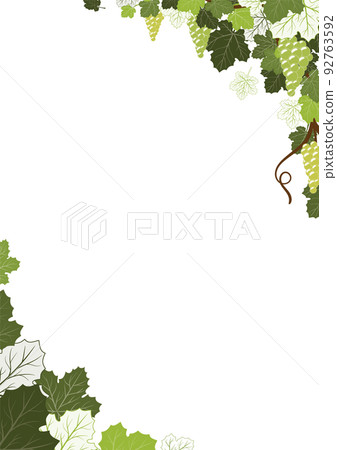 Grape frame A4 size - Stock Illustration [92763592] - PIXTA
