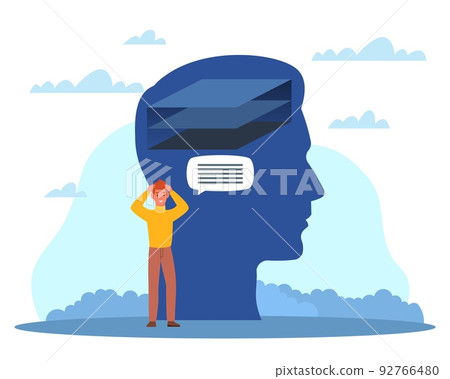 Mental layers in mind. Lots of different... - Stock Illustration ...
