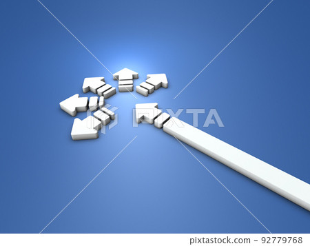 An abstract concept representing free choice... - Stock Illustration ...