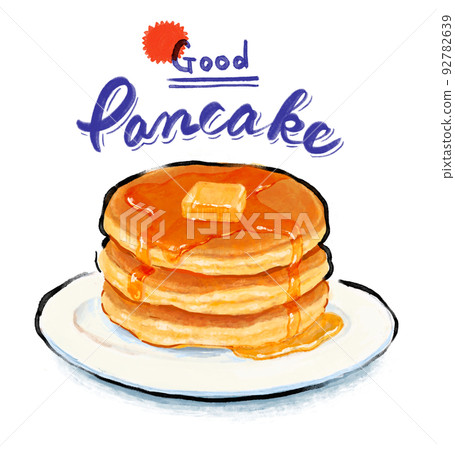 American hot cake illustration - Stock Illustration [92782639] - PIXTA