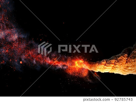Illustration of a burning rope - Stock Illustration [92785743] - PIXTA