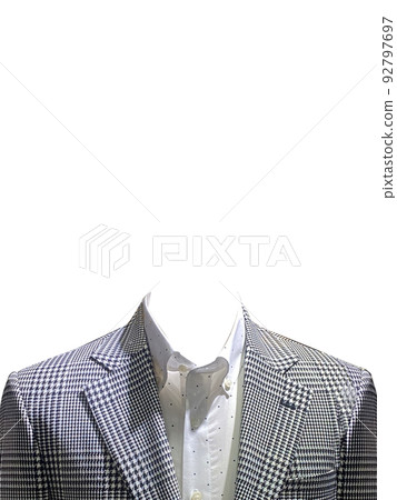 Photo composite, male upper body, ID photo - Stock Illustration ...