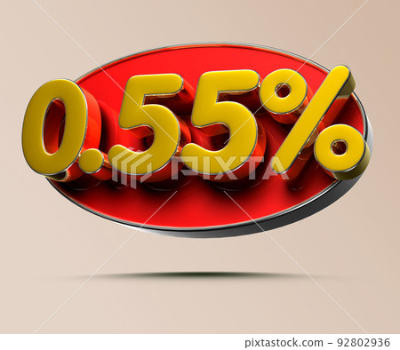 0.55 percent. - Stock Illustration [92802936] - PIXTA