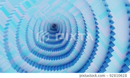 CG block spirally arranged rectangles - Stock Illustration [92810628 ...
