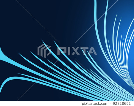 Abstract background of many curved lines - Stock Illustration [92818691 ...