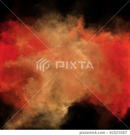 Red and yellow color magic fog and fantasy smoke - Stock Illustration ...
