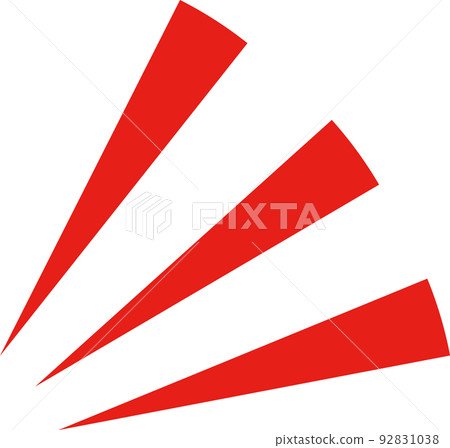 Emphasis attention notice comic mark icon red - Stock Illustration ...