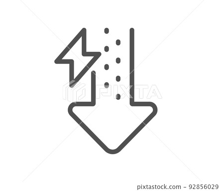 Energy line icon. Thunderbolt sign. Power... - Stock Illustration ...