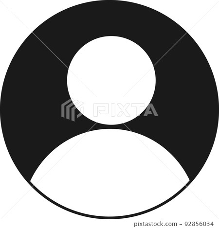 Person pictogram silhouette icon upper body... - Stock Illustration ...