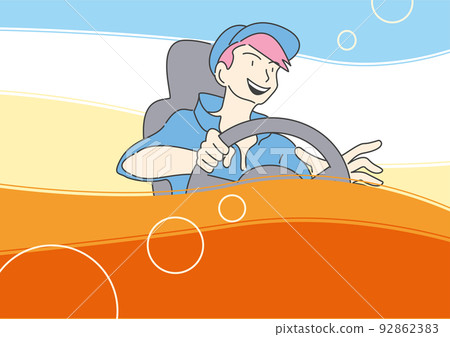 driver with a smile - Stock Illustration [92862383] - PIXTA