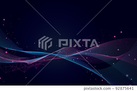 abstract streamline background - Stock Illustration [92875641] - PIXTA