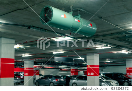 Jet fan at underground parking area.... - Stock Photo [92884272] - PIXTA