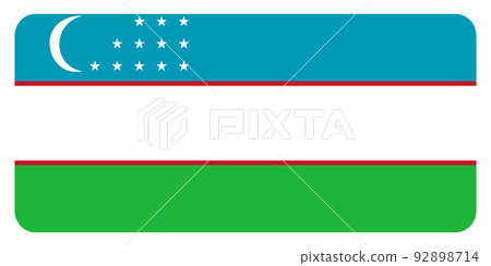 Flag of Uzbekistan. Uzbek national symbol in... - Stock Illustration ...