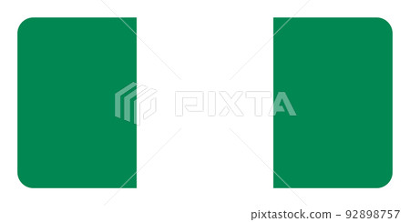 Flag of Nigeria. Nigerian national symbol in... - Stock Illustration ...