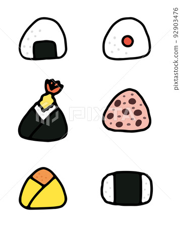 Onigiri illustration set - Stock Illustration [92903476] - PIXTA