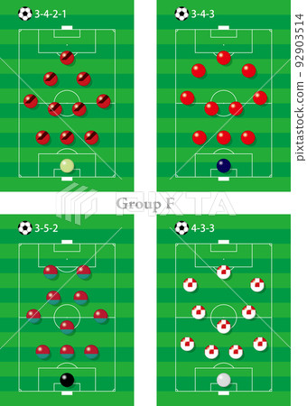 Soccer formation - Stock Illustration [92903514] - PIXTA