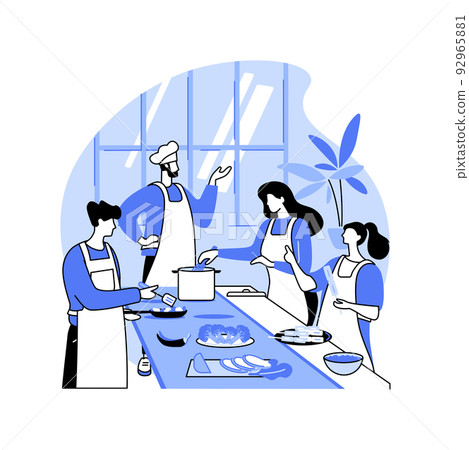 Cooking classes isolated cartoon vector... - Stock Illustration ...