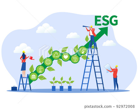 Business ESG or ecology problem concept,...-插圖素材 [92972008] - PIXTA圖庫
