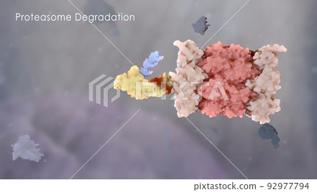 3D Scientific animated destruction of in... - Stock Illustration ...