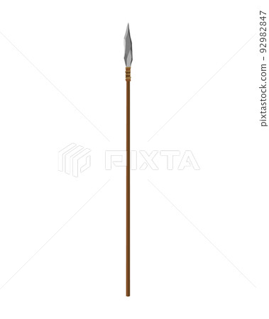 Ancient age stone tool for hunting or work.... - Stock Illustration ...