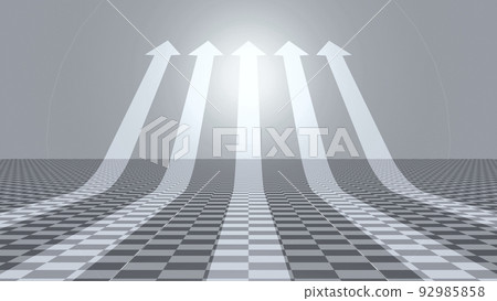 3D background with rising arrows - Stock Illustration [92985858] - PIXTA