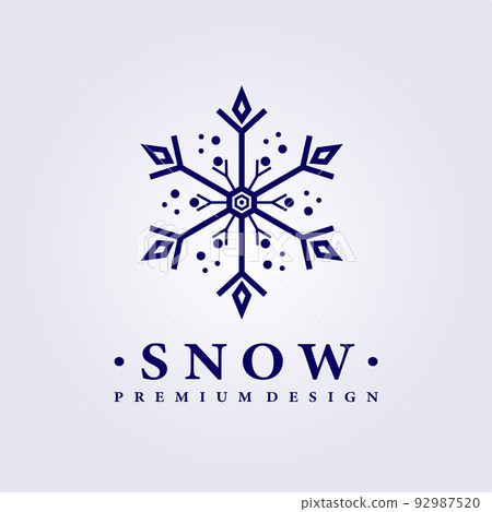 snow logo vector illustration design - Stock Illustration [92987520 ...