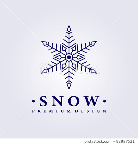 snow logo vector illustration design simple - Stock Illustration ...