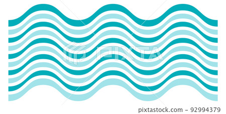 Line waves pattern. Blue sea water surface - Stock Illustration ...