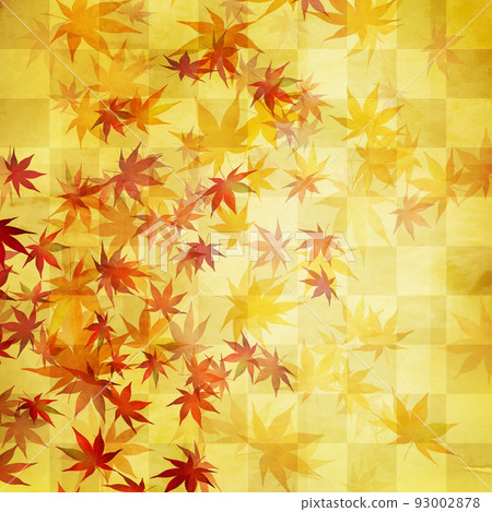 Autumn leaves Autumn Japanese pattern background - Stock Illustration ...