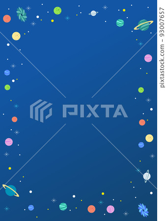 Space pattern frame illustration background... - Stock Illustration ...