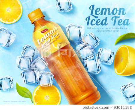Lemon ice tea ad - Stock Illustration [93011198] - PIXTA