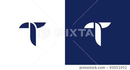 Modern and unique letter T initials logo design - Stock Illustration ...