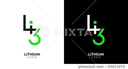Modern and professional lithium logo design 02 - Stock Illustration ...