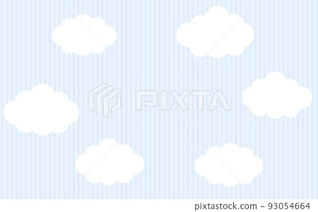 cloud stripe frame - Stock Illustration [93054664] - PIXTA