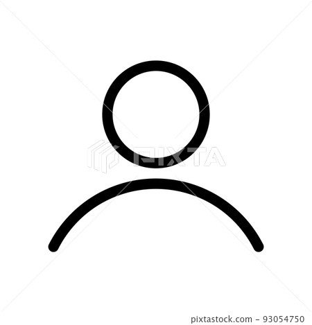 User or person thin line icon - Stock Illustration [93054750] - PIXTA