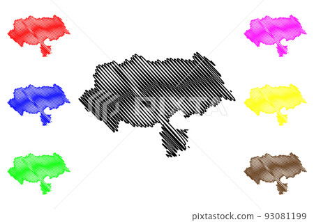 North Yorkshire map vector - Stock Illustration [93081199] - PIXTA