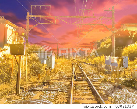 Twilight track - Stock Illustration [93081337] - PIXTA