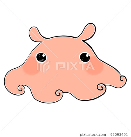 Quiet mendako character - Stock Illustration [93093491] - PIXTA