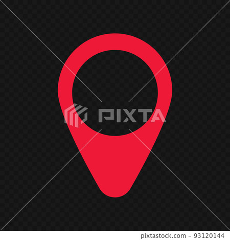 Map pin black transparent background - Stock Illustration [93120144 ...