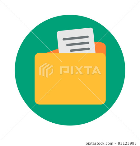 Modern folder and document icons. File... - Stock Illustration ...