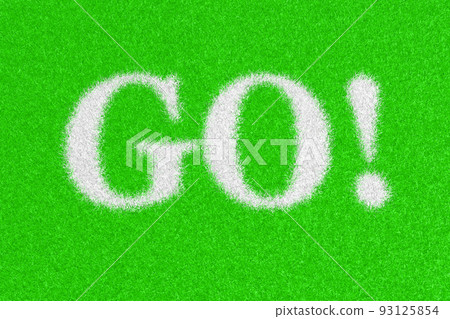 A 3D illustration of the letters "GO!" drawn by... - Stock Illustration ...