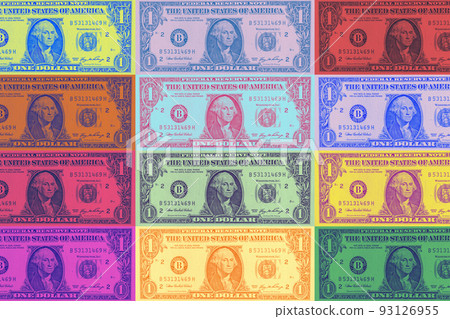 Contemporary art background with colored... - Stock Illustration ...