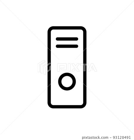 Vertical simple server icon. web hosting. vector. - Stock Illustration ...