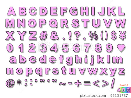 Pastel color alphabet with transparent... - Stock Illustration ...