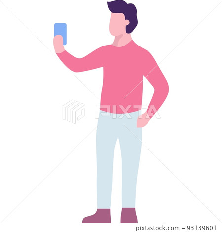 Man call or chatting by phone vector icon - Stock Illustration ...