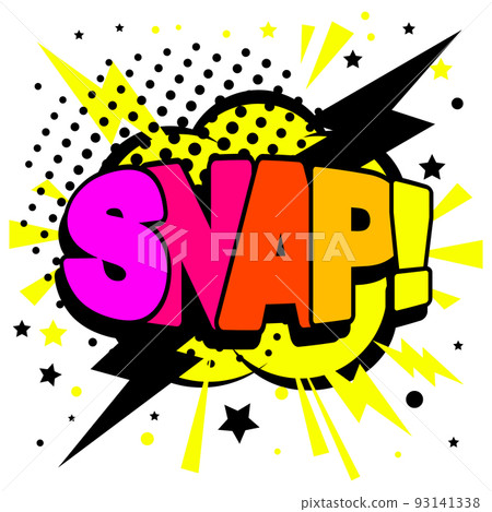Snap Comic Rainbow Text - Stock Illustration [93141338] - PIXTA