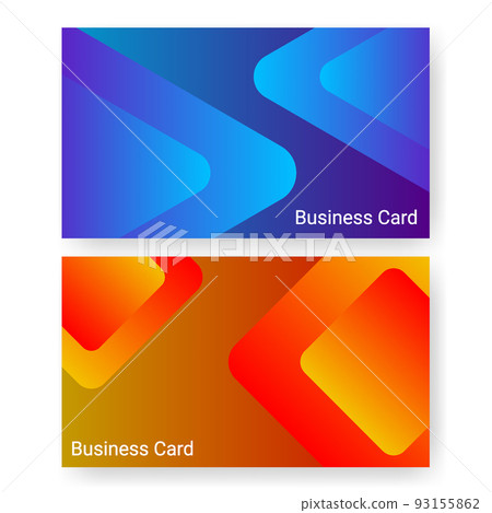 business card set templates background... - Stock Illustration ...