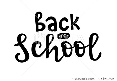 Back to school handwritten calligraphy for... - Stock Illustration ...