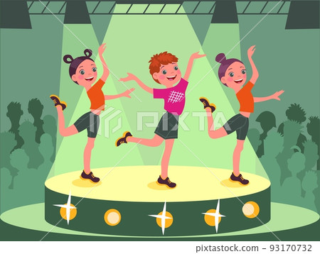 TV talent show. Kids dance or vocal... - Stock Illustration [93170732 ...